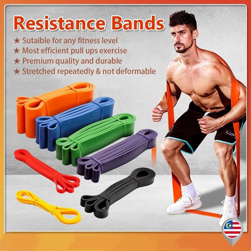 Gym Natural Latex Resistance Band Elastic Band Exercise Loops Band ...