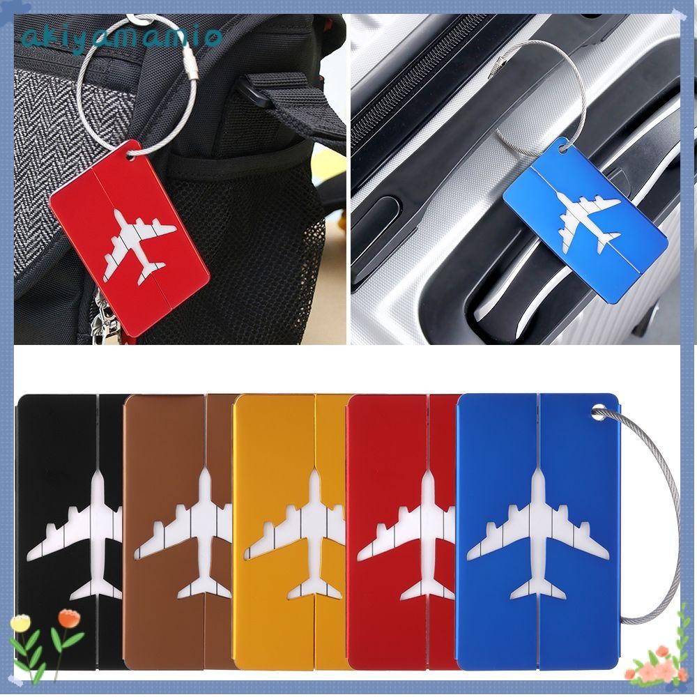 AKIYAMAMIO Suitcase Labels Aluminium Suitcase Baggage Stainless Steel ...