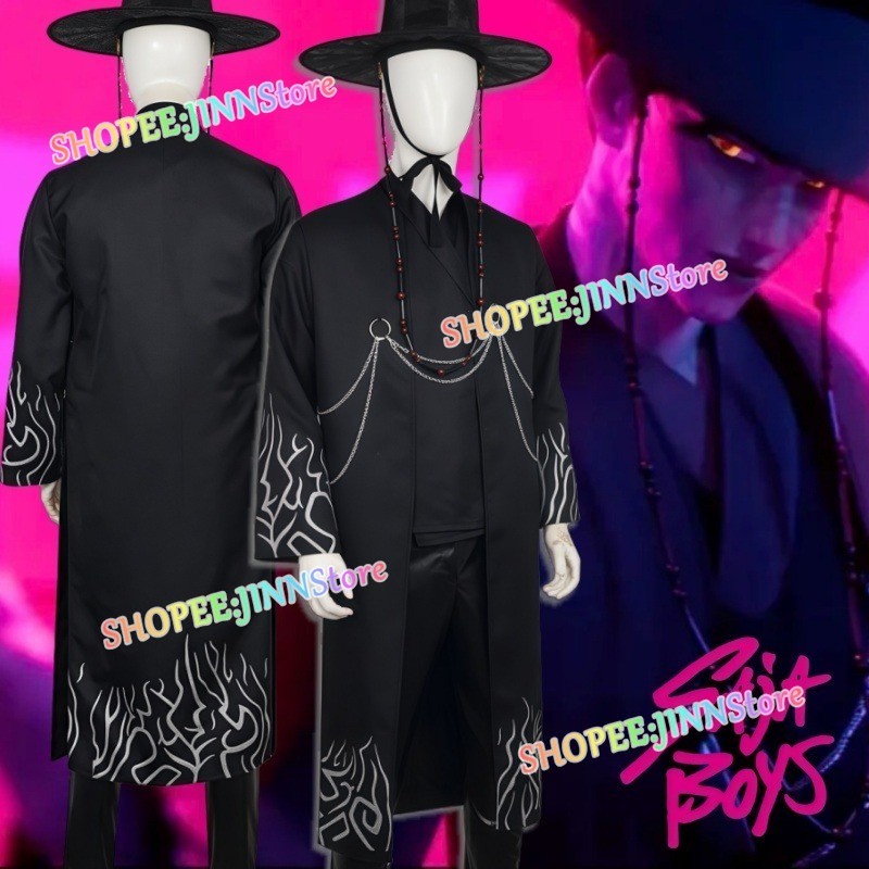 -JINN-Child/Adult Size SAJA BOYS Cosplay Black Outfits KPOP DEMON ...