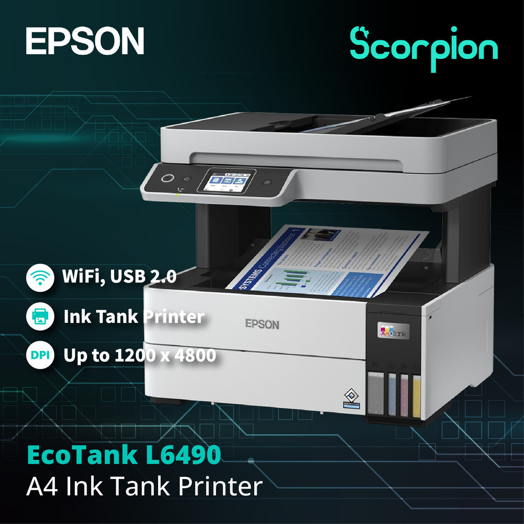 Epson EcoTank L6490 A4 Ink Tank Printer | Shopee Malaysia