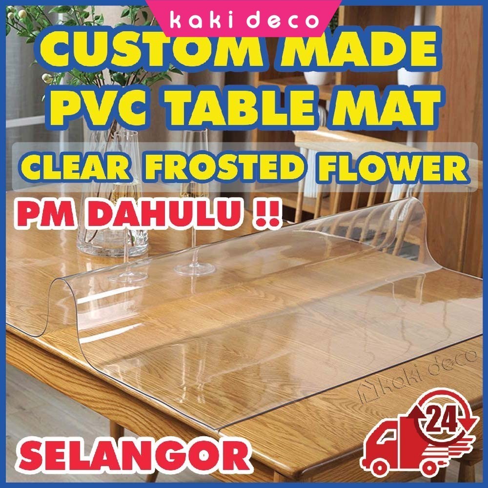 KakiDeco 🔥 PVC Table Mat 🔥 PVC Table Cloth Water Proof Table Cover Kain ...