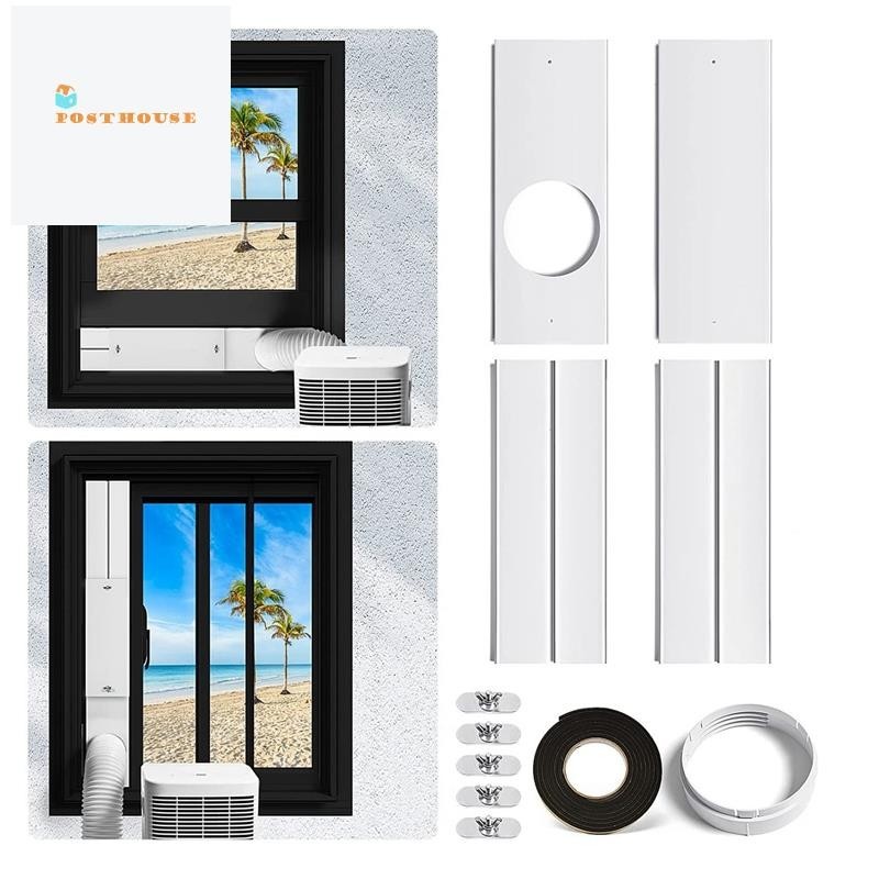 Portable AC Window Kit with Coupler, Adjustable AC Vent Kit Universal ...