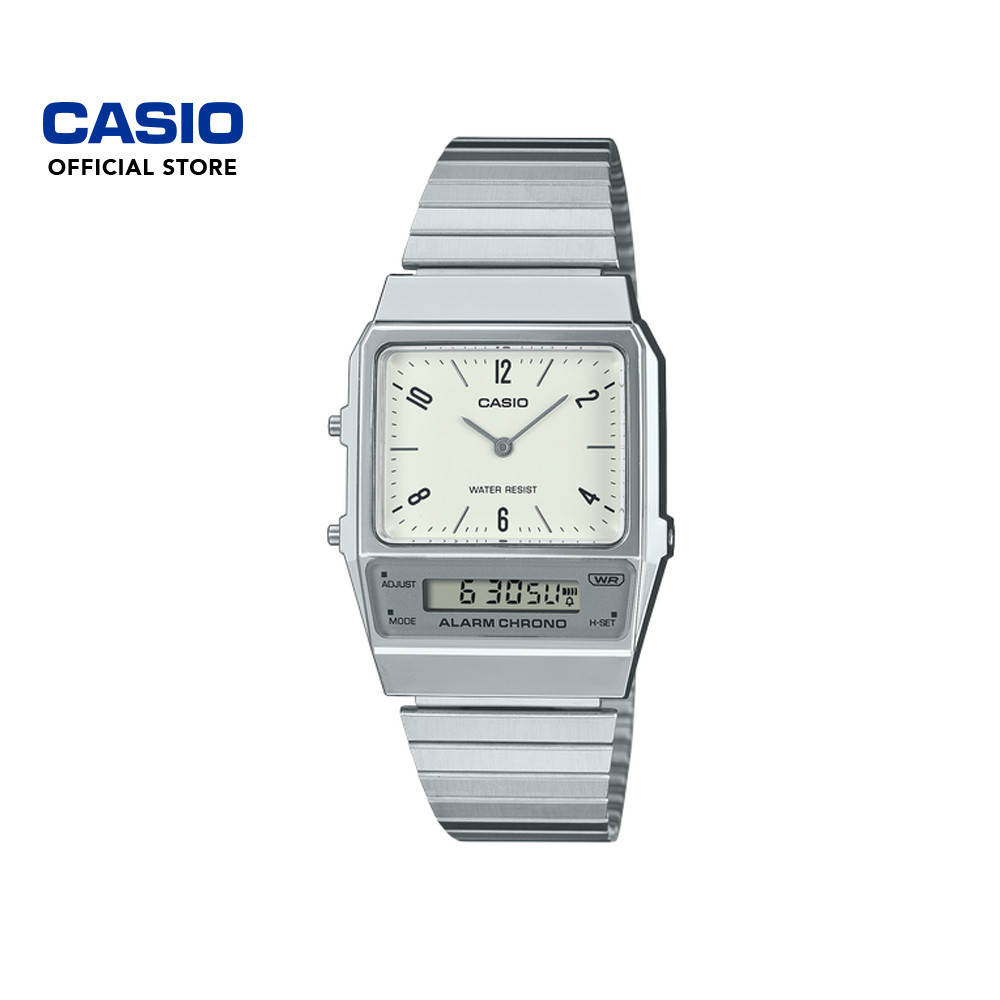 Casio Vintage AQ-800E-7A2 Silver Stainless Steel Band Men Watch / Women ...