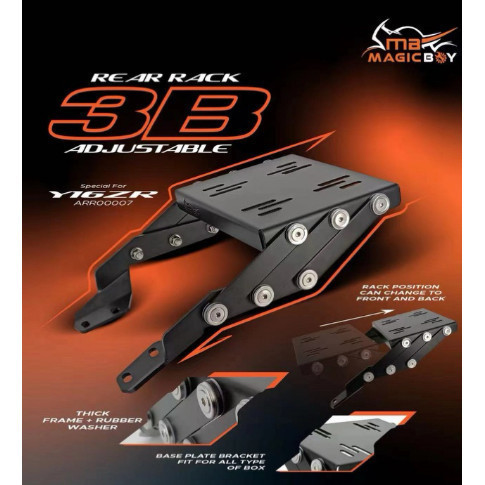 3B REAR RACK MAGIC BOY ADJUSTABLE REAR RACK Y16ZR Y16 LC135 LC 135 ...