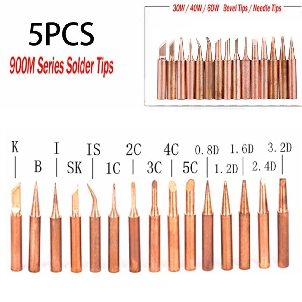 Soldering Tip 900M-T Copper Lead-free Solder Tip Soldering Iron Tips Welding | Shopee Malaysia