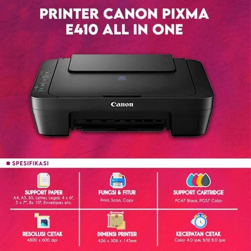 Canon E410 / canon E470 All-in-One Inkjet Printer LIKE HP 2336 HP 2776 2777 | Shopee Malaysia