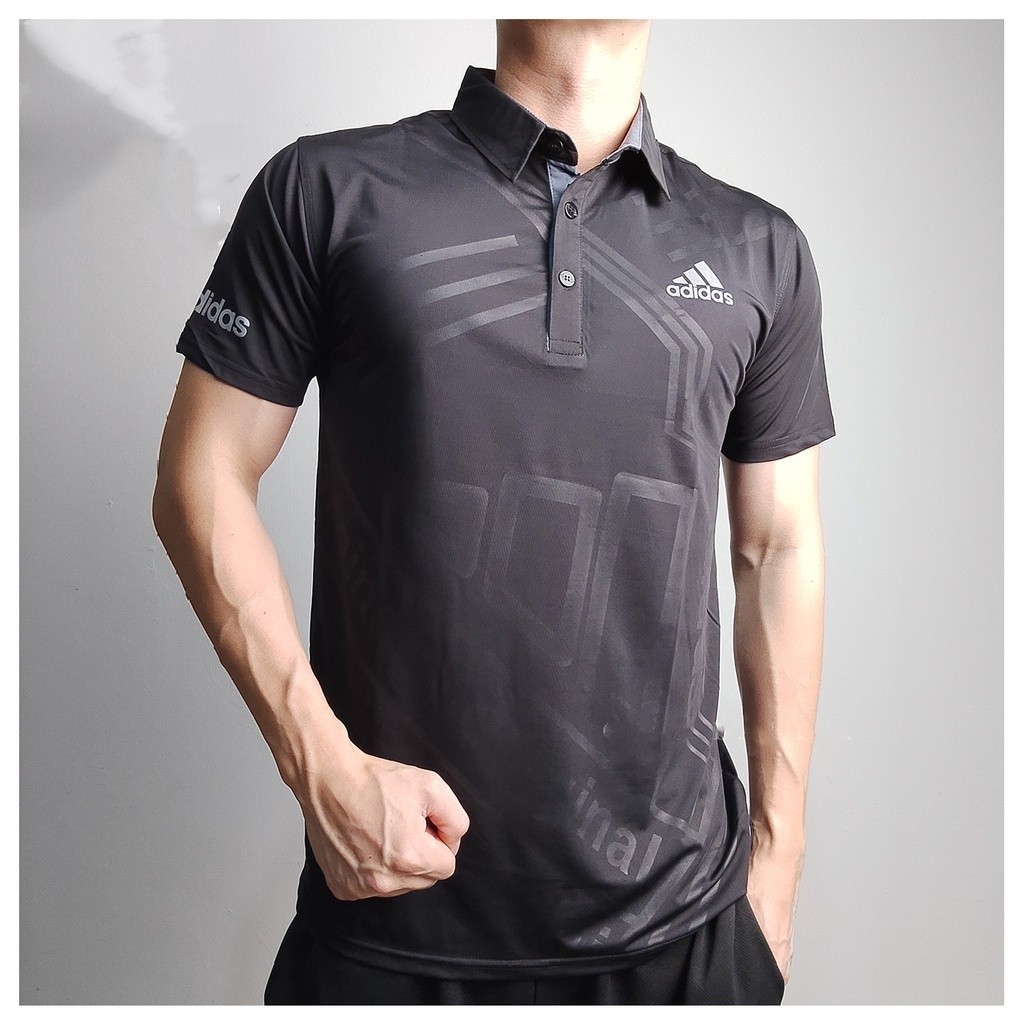 Sportswear AD2 Logo Polyester Golf Shirt Collar Men Baju Golf Collar ...