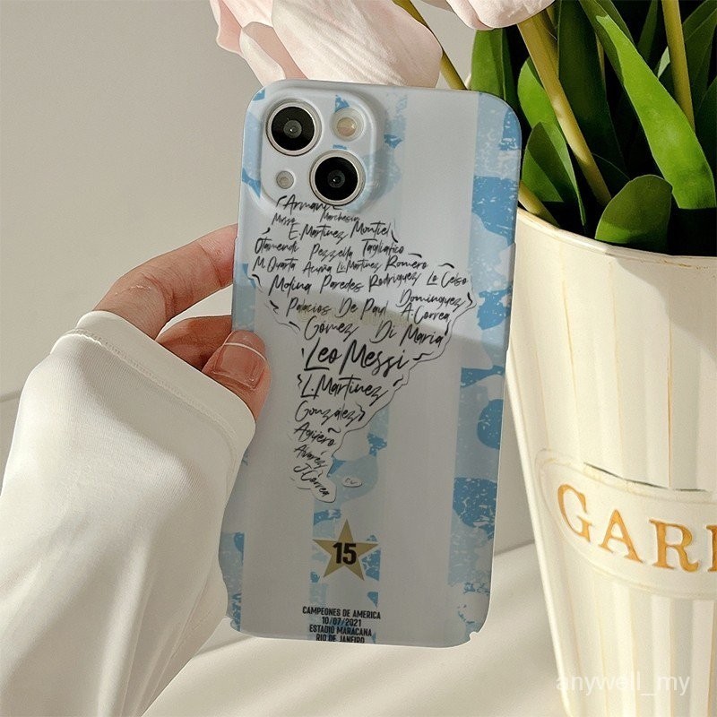 Copa America Argentina Lionel Messi SignaturePhone kes untuk iPhone 15 ...