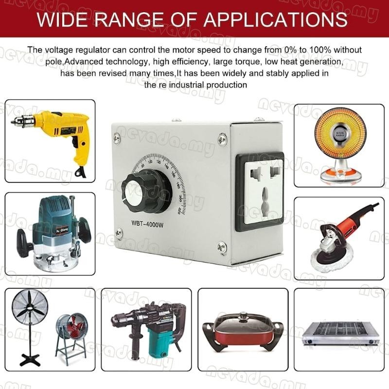 Nevʚ ɞ Upgraded Variable Fan Speed Controller SCR Voltage Controller ...