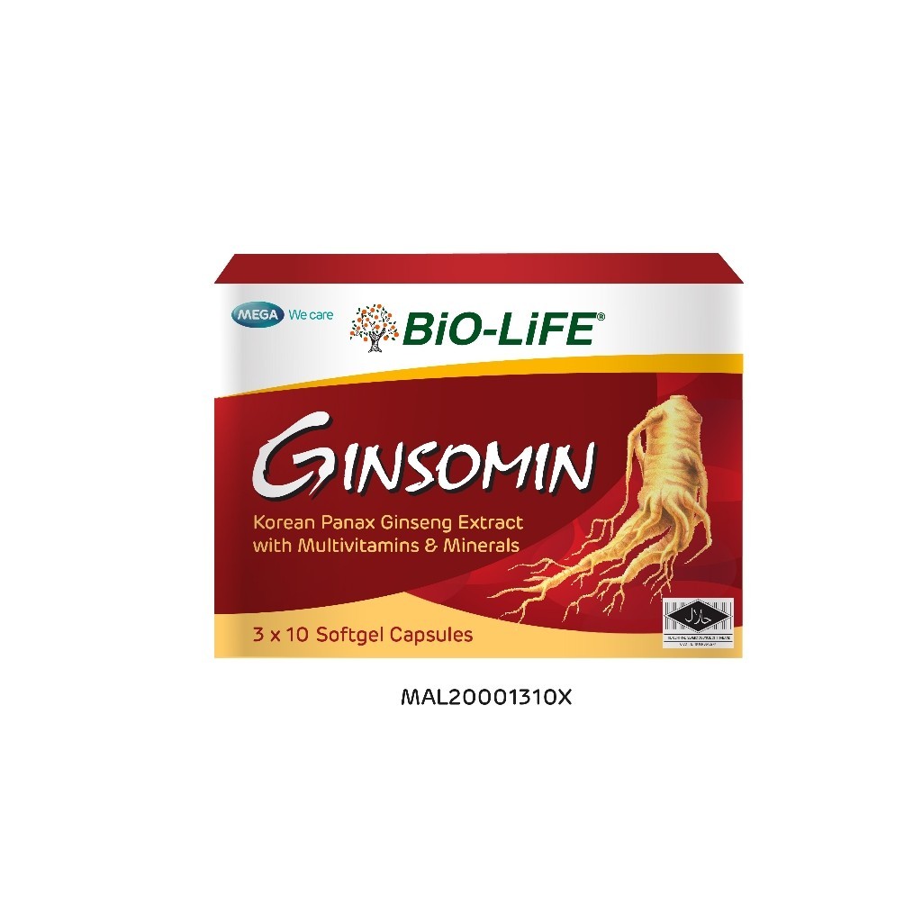 BiO-LiFE Ginsomin Korean Panax Ginseng Extract With Multivitamins with ...