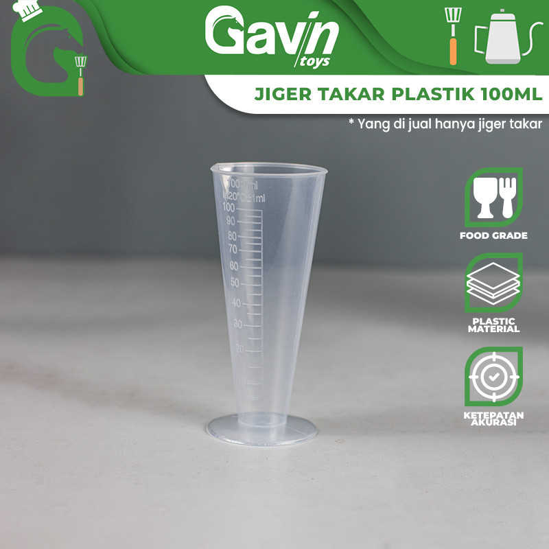 100ml Plastic Jigger - 100ml Syrup Measuring Cup - Measuring Shot Glass ...
