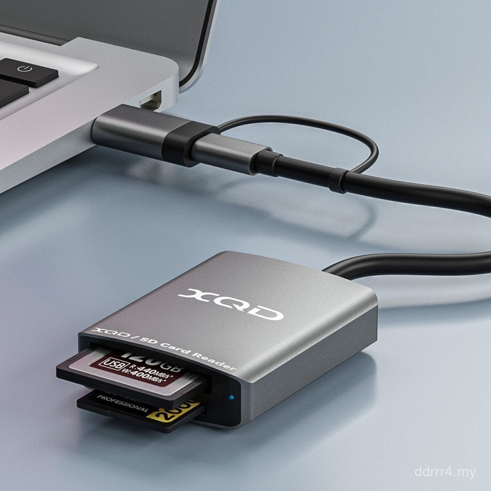 TYPE-C mesin pembaca kad berkelajuan tinggi XQD/USB3.0SD/XQD mesin ...