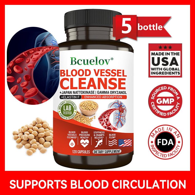 Vascular Cleansing Supplement Contains Nattokinase To Support Blood ...