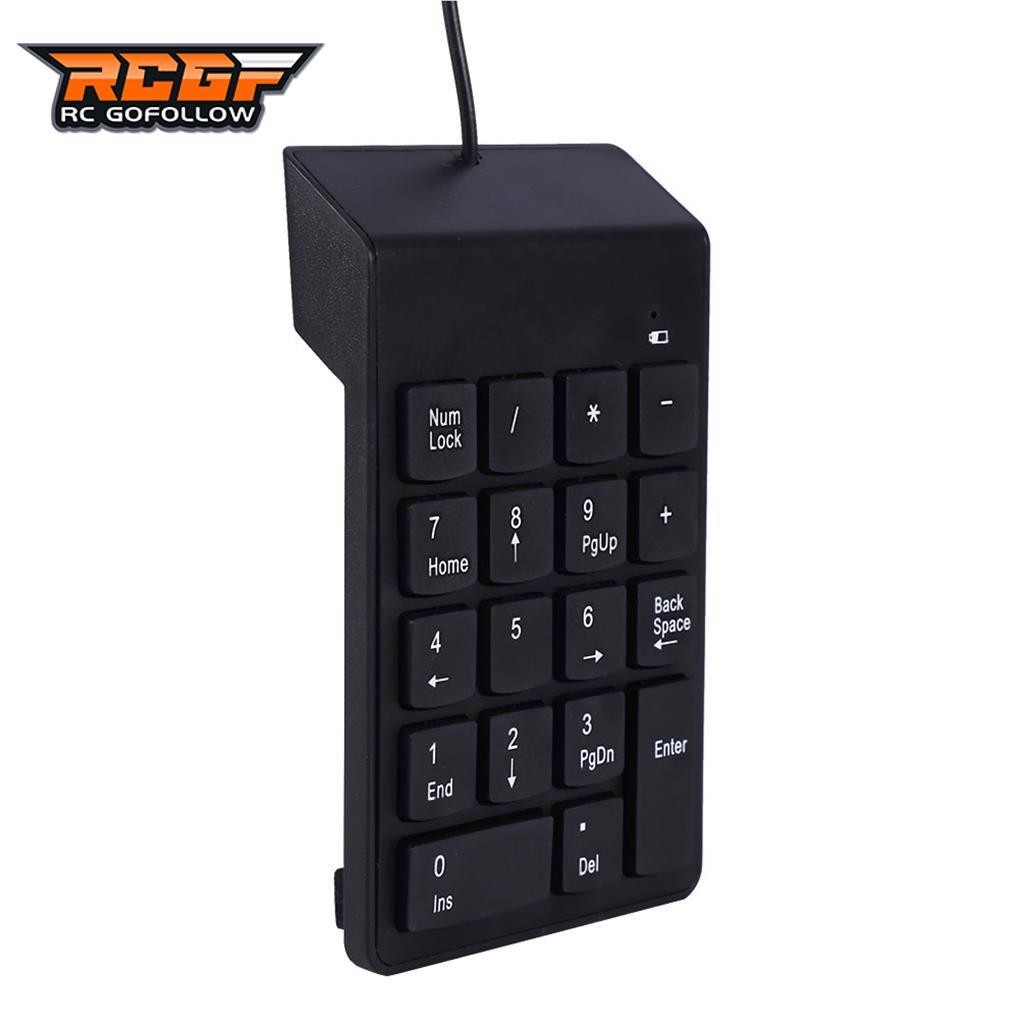 USB Numeric Keypad Mini Number Pad Keyboard Numpad 18 Keys for Laptop Desktop PC Pro | Shopee ...