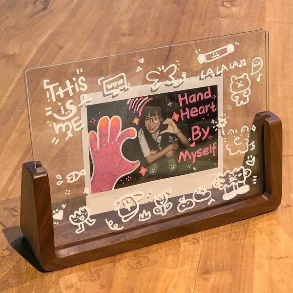 frame gambar besar frame gambar dinding Polaroid akrilik kayu pepejal ...