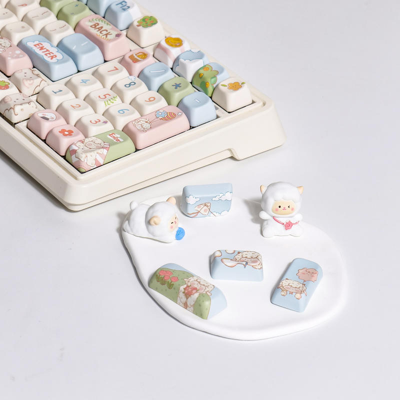 Chubby Sheep PBT Dye-Sub MDA FOA XOA Custom Keycap Set for Mechanical ...