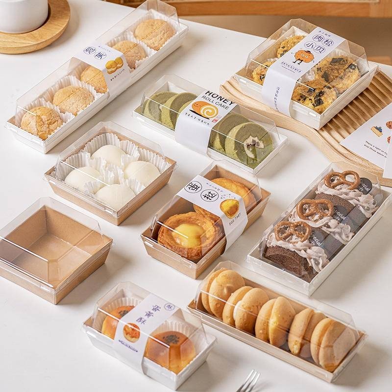 Meat floss and scallops packaging box, cake roll, Swiss roll, towel ...