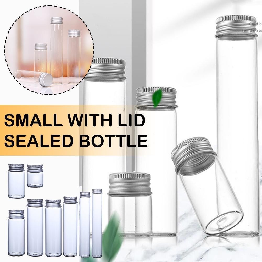 Transparent Small Glass Bottle Flat-bottomed Plastic Clear Test Tubes ...
