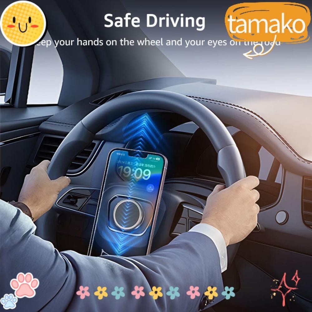 TAMAKO Phone Mount, Bracket Mobile Cell Phone Car Steering Wheel Phone ...