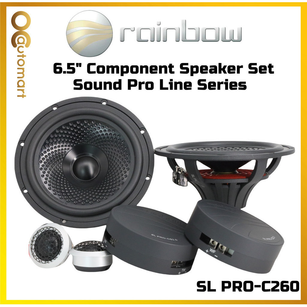 Rainbow Audio Sound Pro Line Series 6.5" inch 2 Way Component Set Car ...