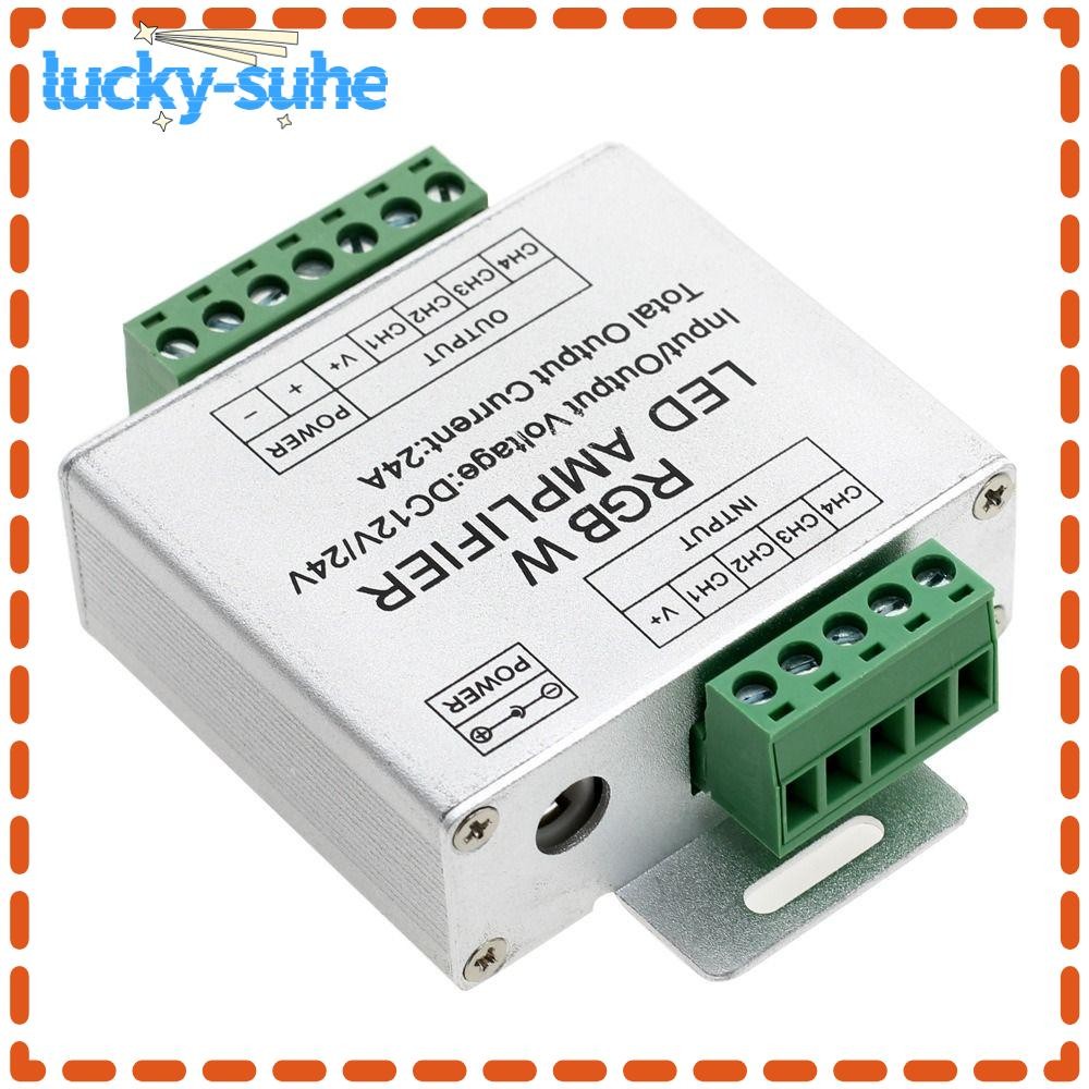 LUCKY-SUHE RGBW Amplifier, DC12-24V 24A Signal Amplifier Controller ...