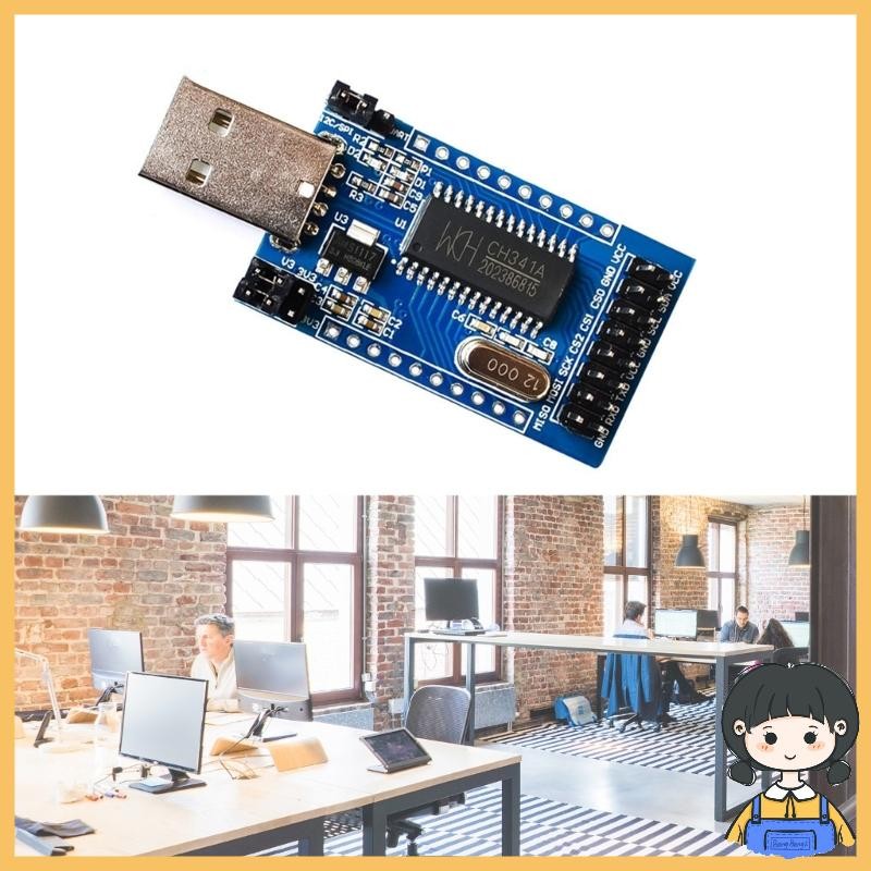 Bang USB to UART IIC ISP I2C CH341 Programmer Converter Parallel Port ...