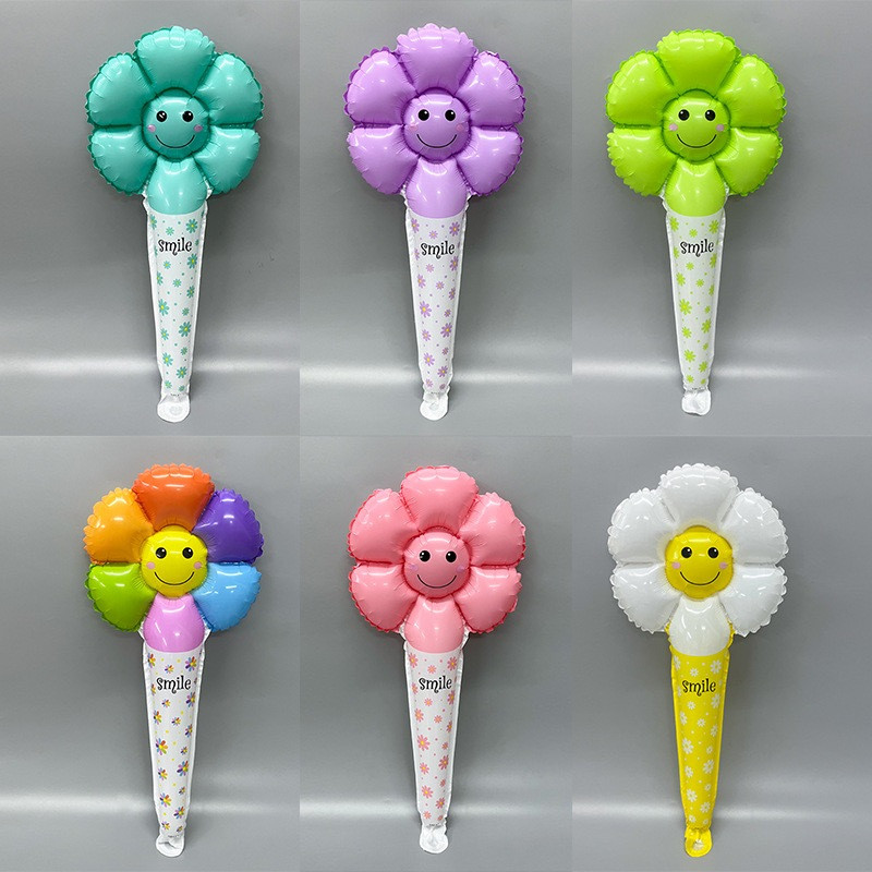 Daisy Flower Long handle Balloons Decorations | Shopee Malaysia
