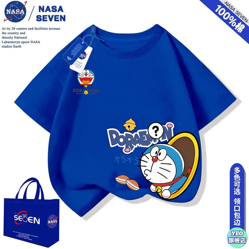 NASAPure Cotton Doraemon DoraemonADream Girl Summer TopTT-shirt0825All ...
