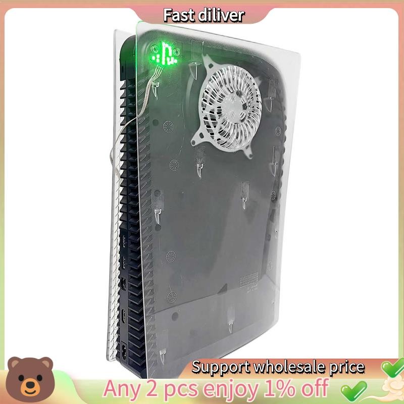Shell for PS5 Disc Edition Transparent Clear Faceplate Cooling Vents ...