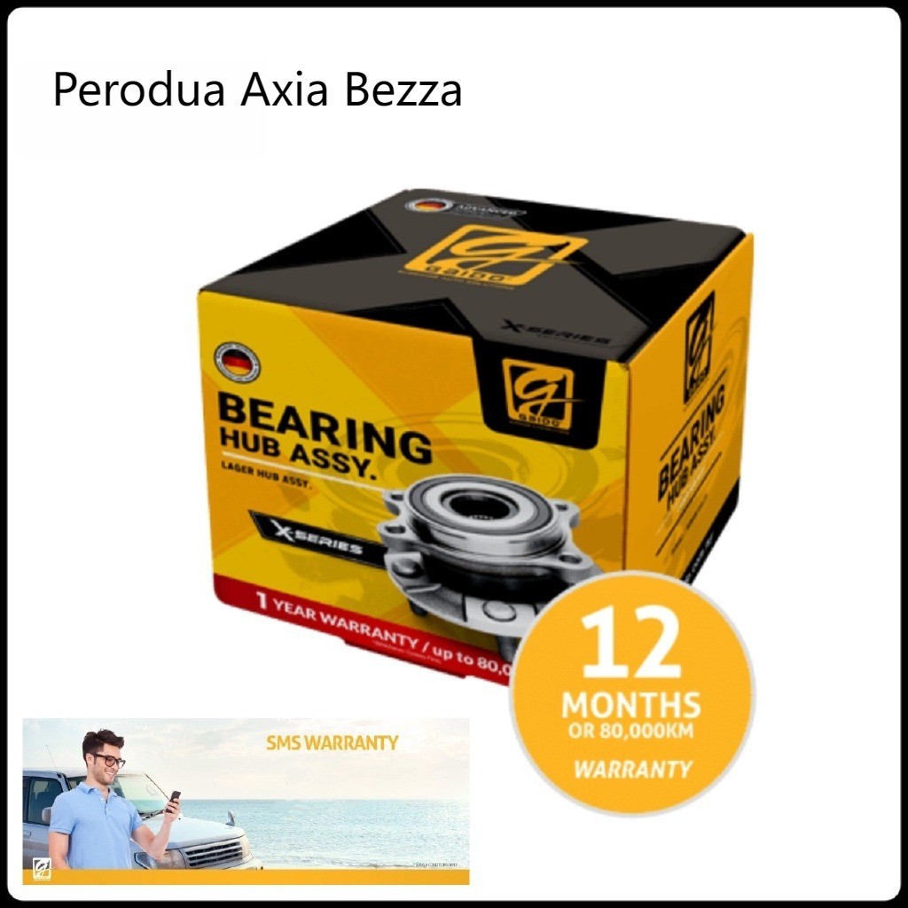 Gaido X-Series Rear Wheel Bearing Hub - Perodua Axia Bezza ( 1Year ...