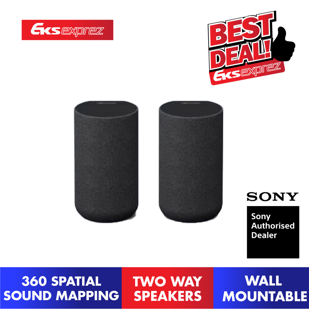 [FREE SHIPPING] Sony SA-RS5 Total 180W Additional Wireless Rear Speakers with Built-in Battery ...