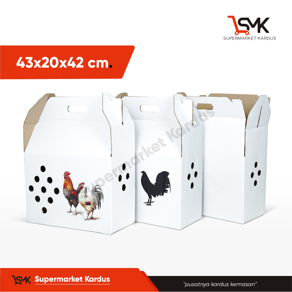 Chicken box 43x20x42 (original) Cardboard/box/packing/packaging/chicken ...