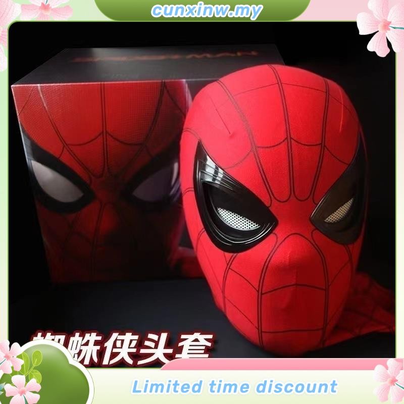 蜘蛛俠 頭套 spiderman mask moving eye topeng spiderman mask spiderman ...