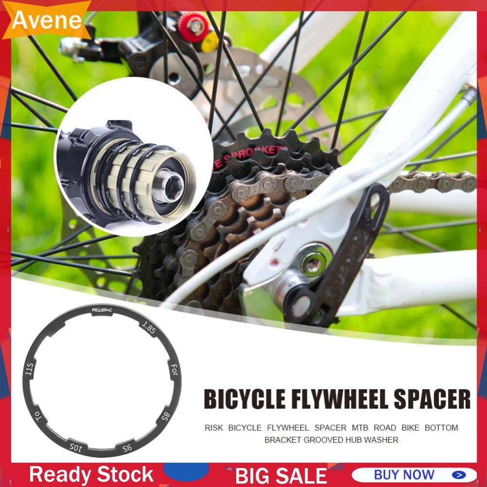 Bicycle Flywheel Spacer MTB Bike Grooved Hub Washer Cassette Gasket ...