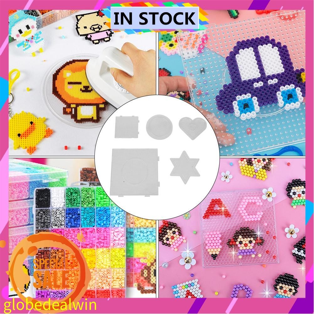Globedealwin DIY Puzzle Perler Bead Pegboard Peg Board Transparent Mini ...