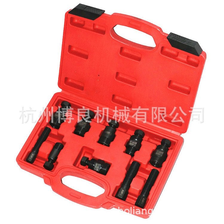 Alat membongkar dan memasang roda gila kereta 10 keping bungkusan kotak ...