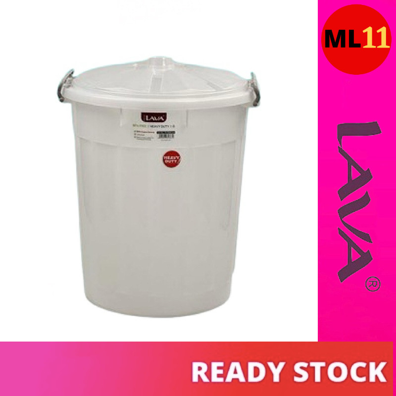 LAVA (12 Gallon) Pail With Cover / Tong AIr / Tong Plastik Isi Air ...