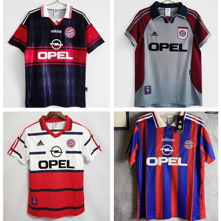 97/99 Bayern Retro Jersey Bayern Vintage Soccer Jersey Football Shirt ...