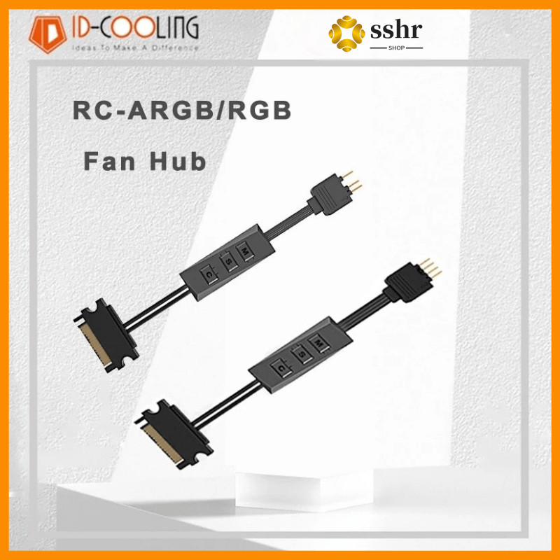 ID-COOLING RC-ARGB/RGB 12V Lighting Controller With Three-Key Control ...