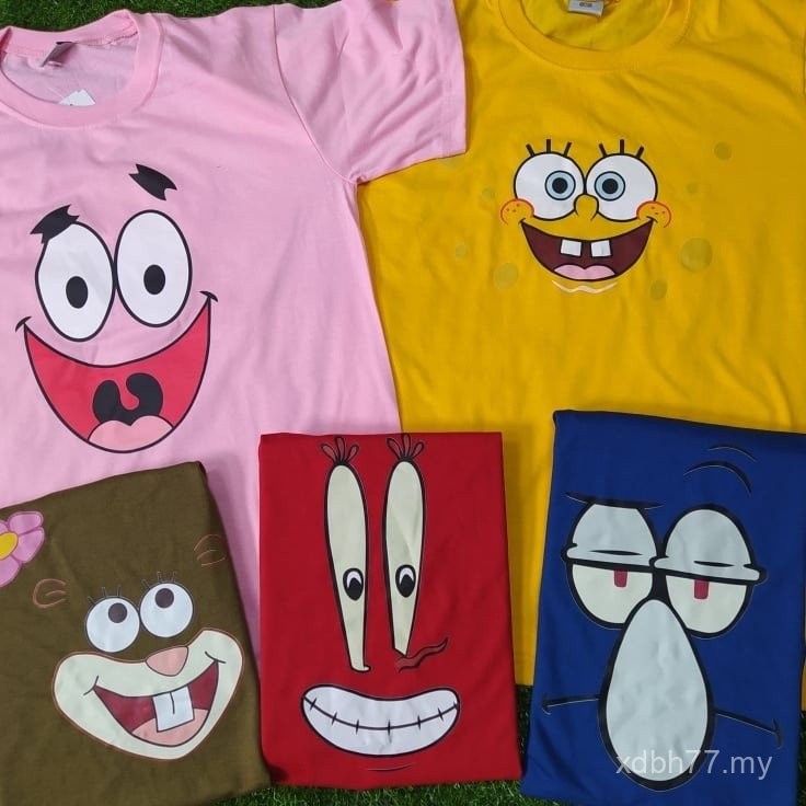 Custom SPONGEBOB FACES DESIGN Shirt for Adult, Kids Couple / Family ...