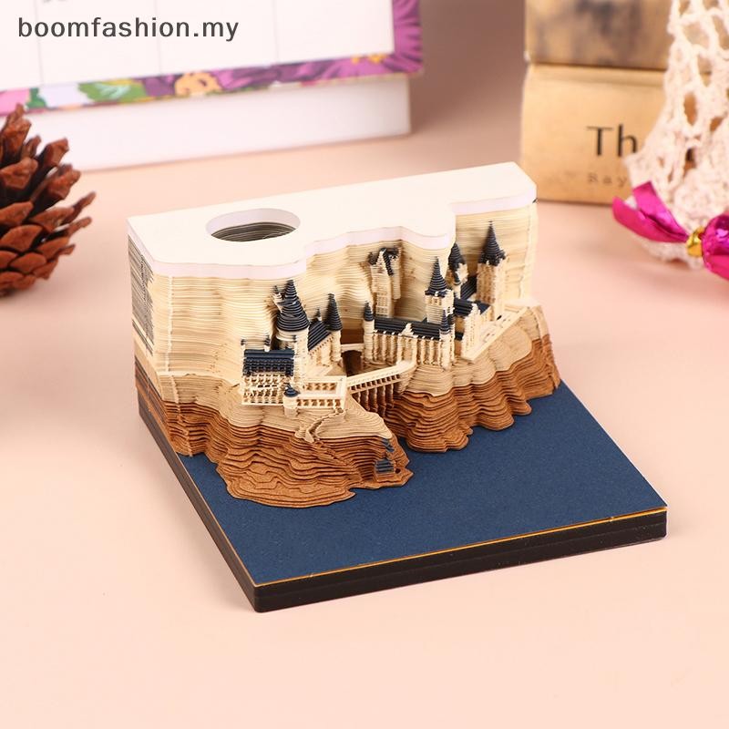 [Boomfashion] Castle Desk Calendar With LED Lights 2025 Calendar Memo ...