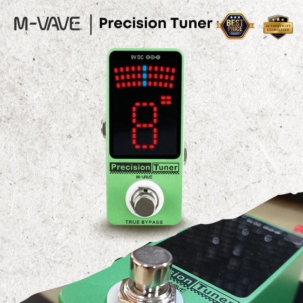 ERYUE M-VAVE Precision Tuner Pedal LED Display with True Bypass for ...