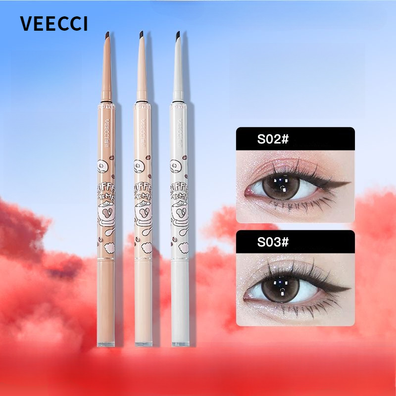 VEECCI Eyeliner 唯资眼线胶笔防水咖啡系列 Coffee Series Double-Ended Eyeliner Gel ...