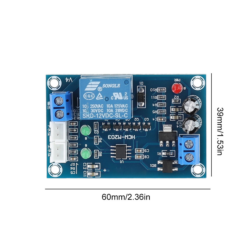 XH-M203 High Precision Water Level Switch Pump Controller AC/DC 12V ...