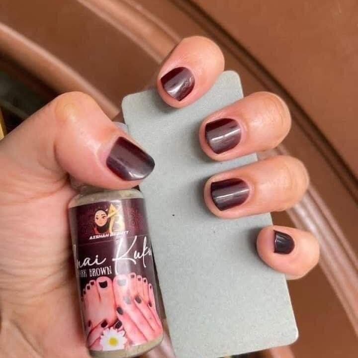 INAI DARK BROWN by Aisyah Beauty - FREE BUFFER Nail Art | Shopee Malaysia