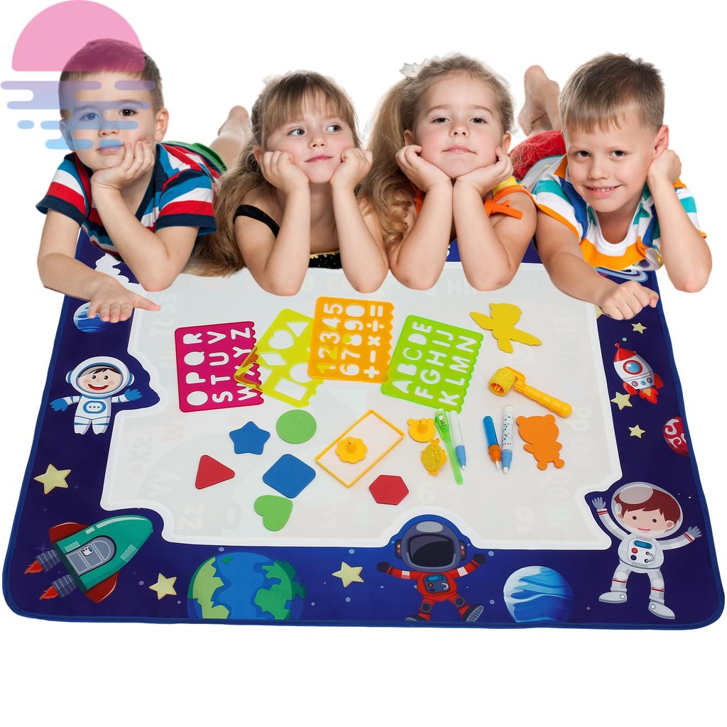 Water Doodle Mat 40 x 32 Inch Extra Large Art Aqua Coloring Mat No Mess ...