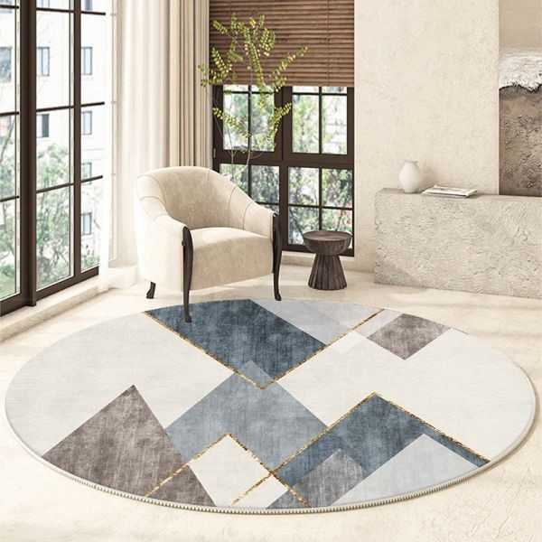 carpet bilik tidur karpet karpet ruang tamu Permaidani Bulat Geometri ...