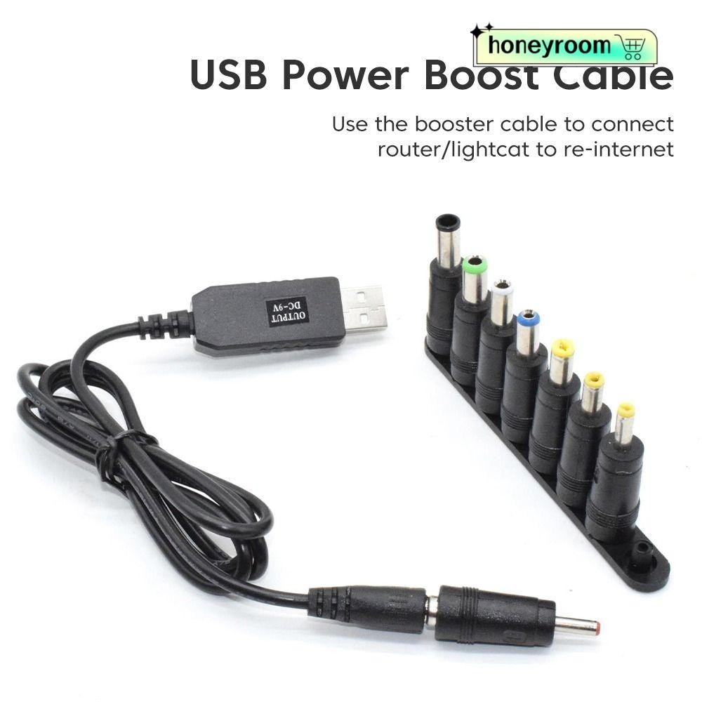 HONEYROOM USB Cable for Wifi Router Modem Fan Speaker DC 5V to 12V / 9V ...