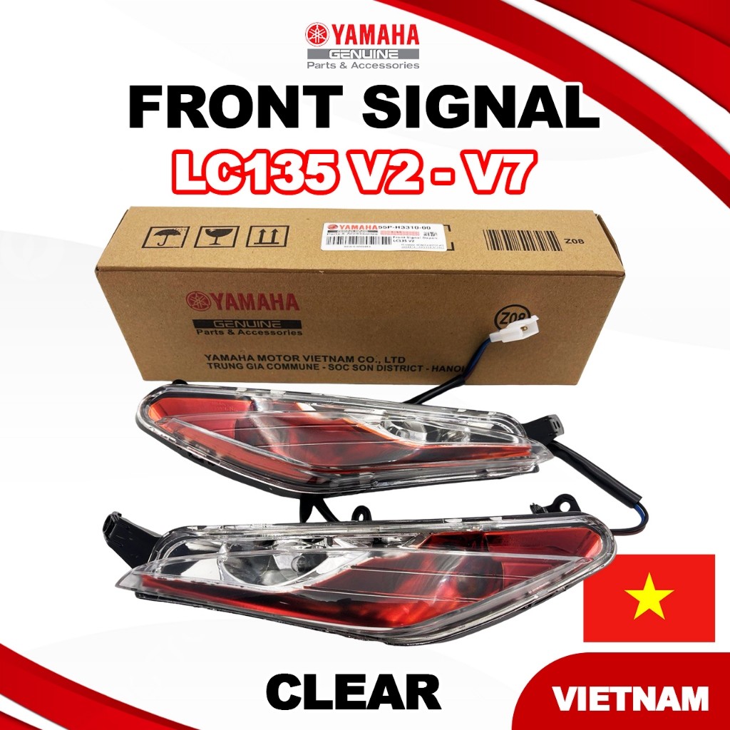 FRONT SIGNAL LAMP SET WITH SOCKET YAMAHA LC135 V2 - V7 NEW SIGNAL LAMPU DEPAN DADA SPECIAL ...