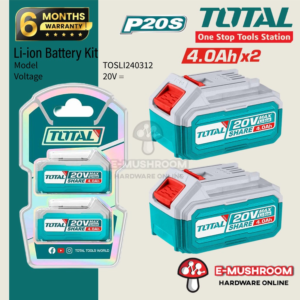 Total TOSLI240312 Li-ion Battery Kit 电池套件 | Shopee Malaysia